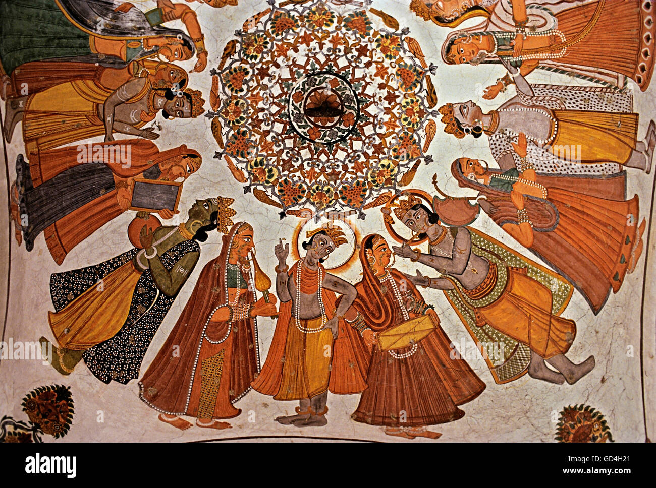 Ceiling of temple Stock Photo - Alamy