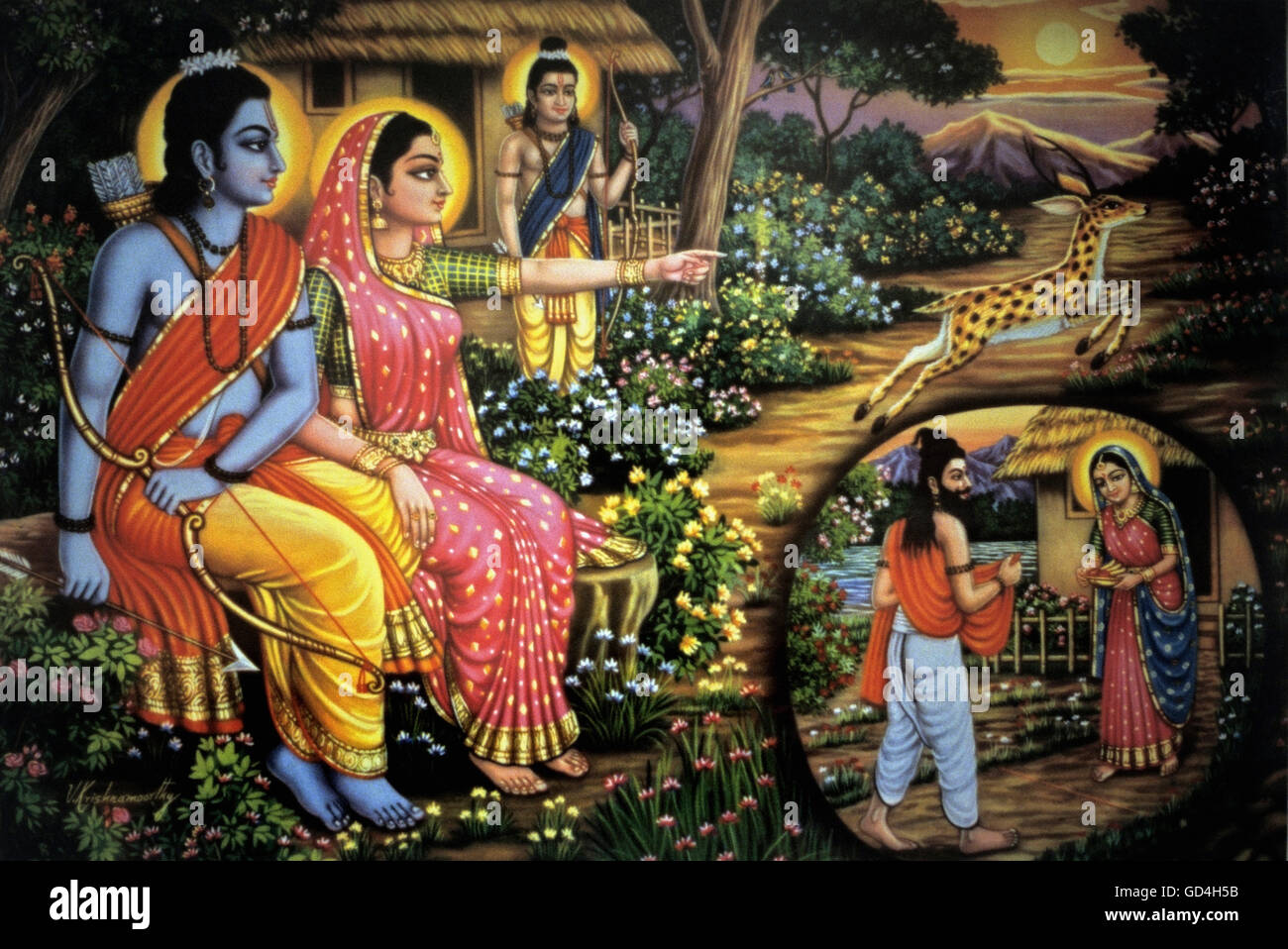 Ram laxman and sita hi-res stock photography and images - Alamy