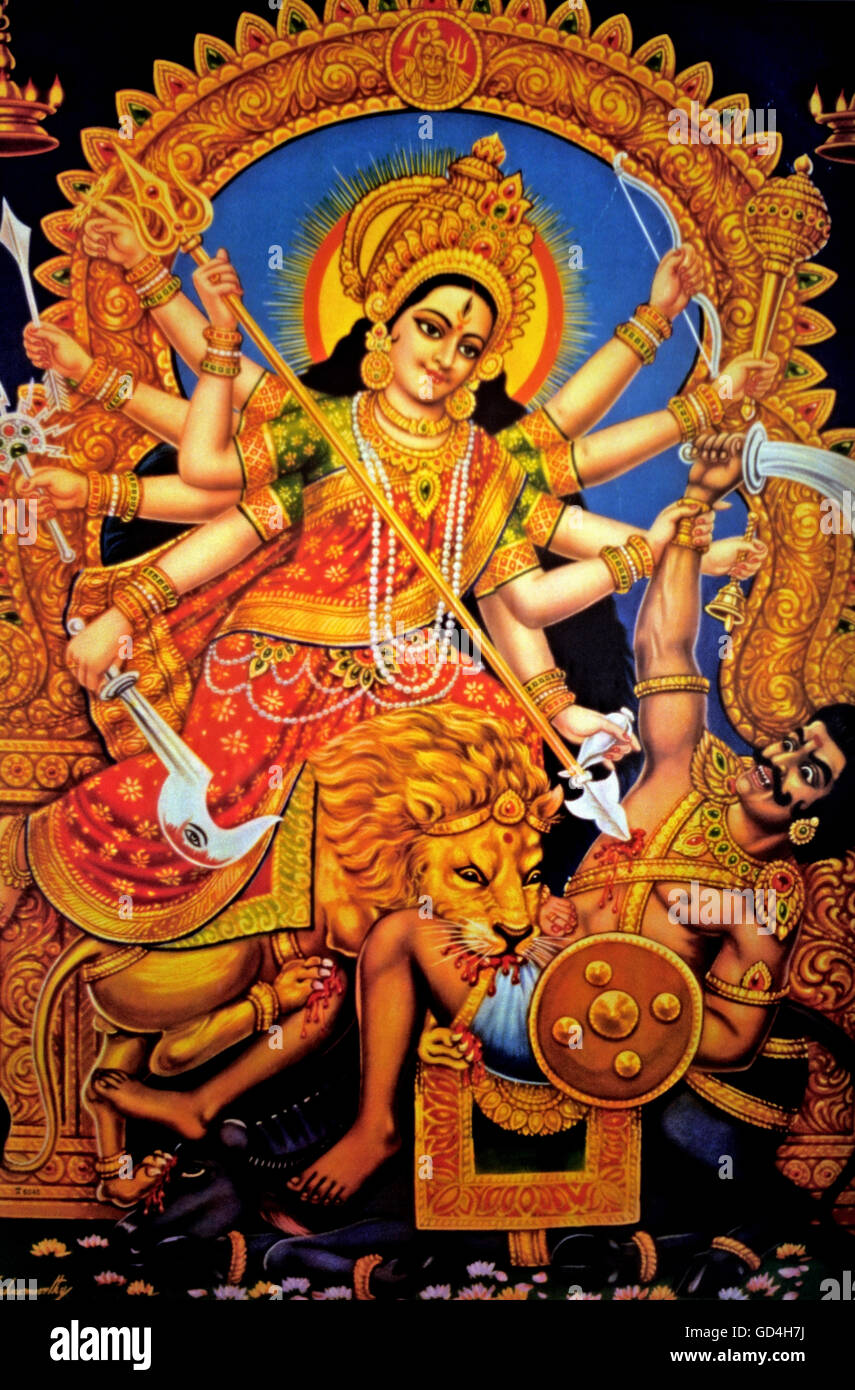 Poster of durga hi-res stock photography and images - Alamy
