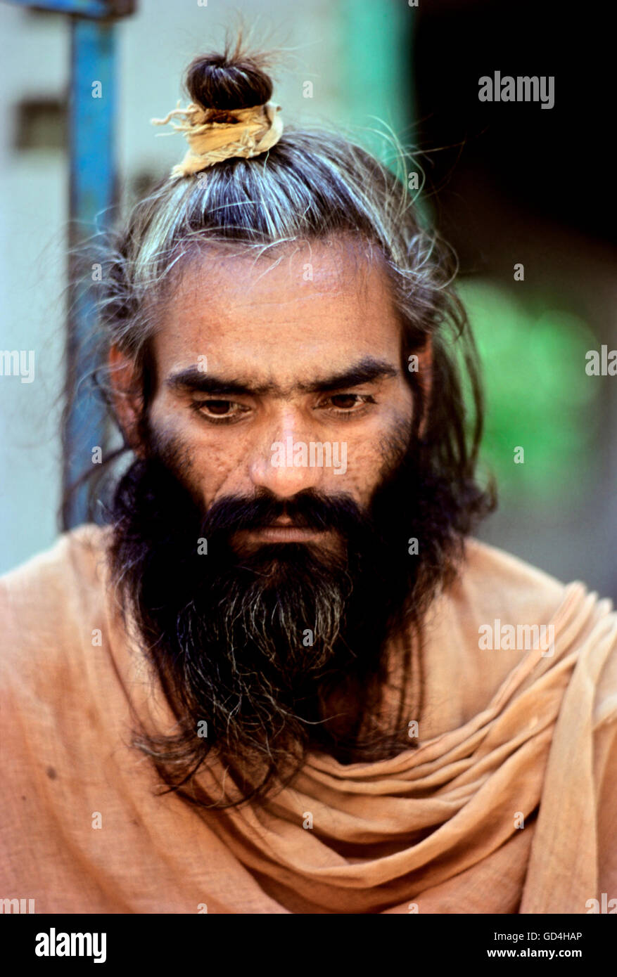Portrait of sadhu Stock Photo - Alamy