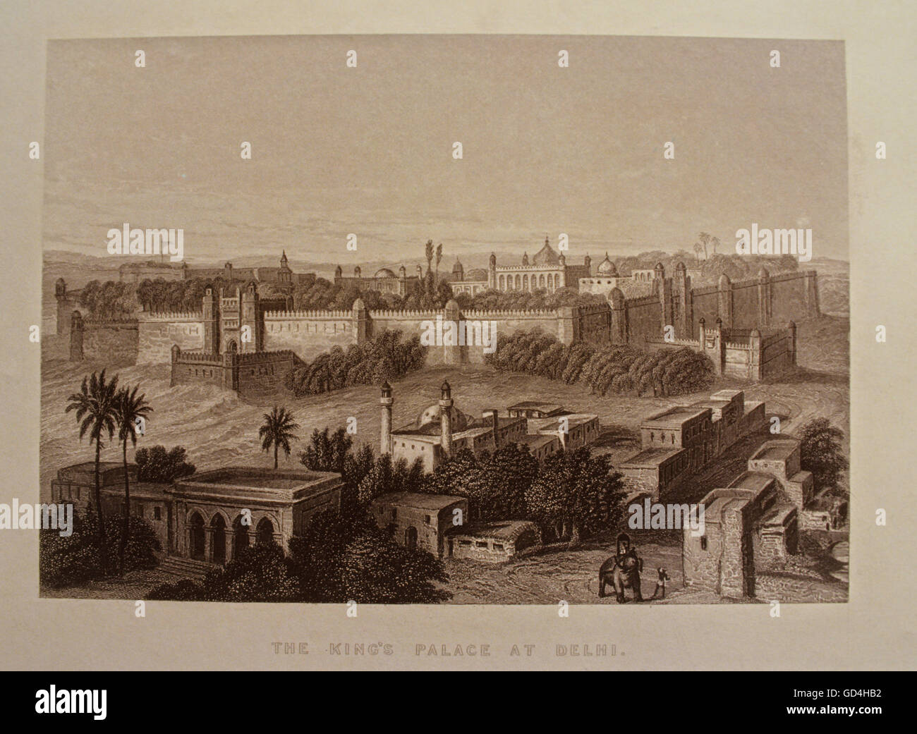 Painting red fort 19th century hi-res stock photography and images - Alamy