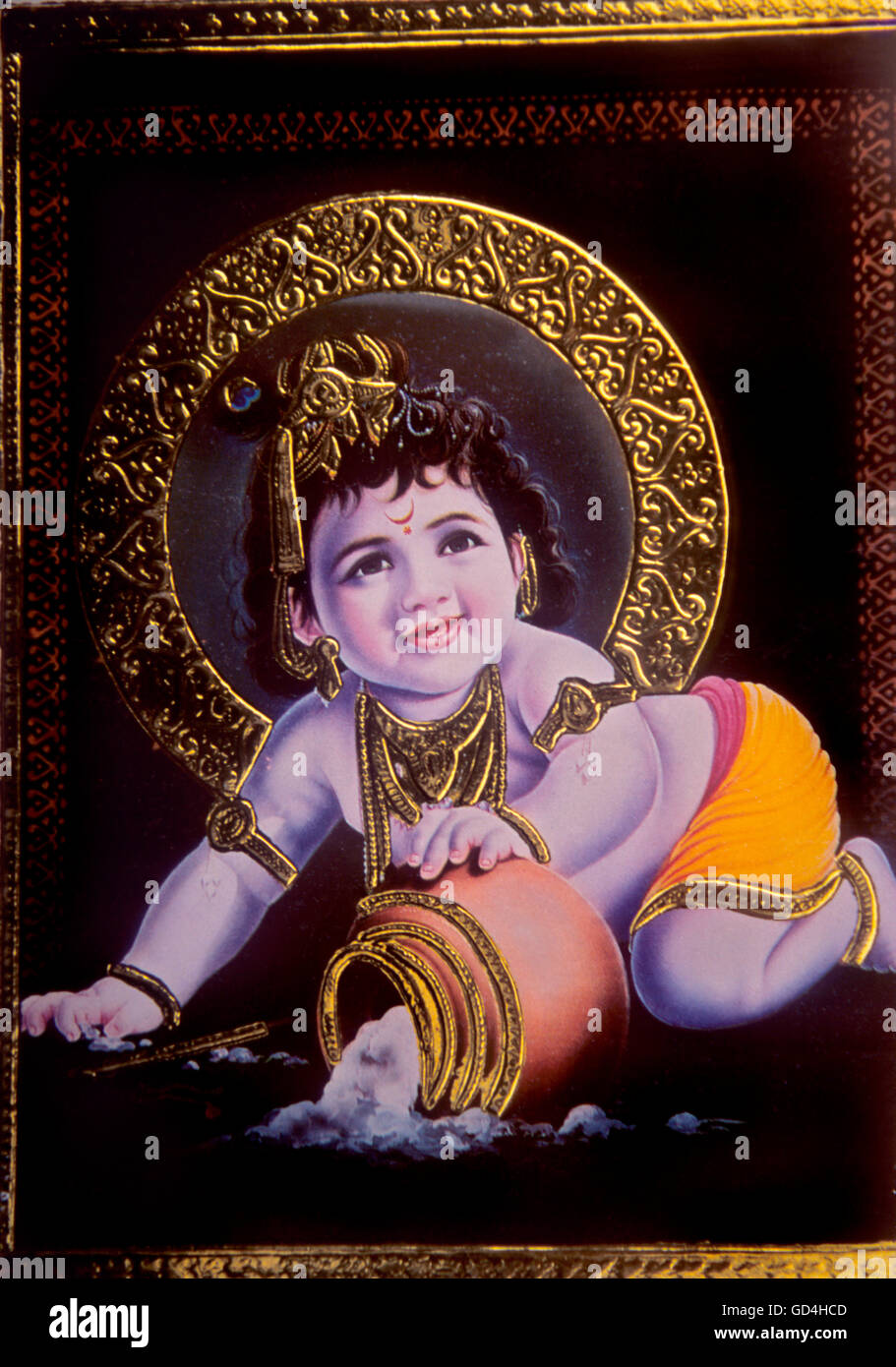 Poster of krishna hi-res stock photography and images - Alamy