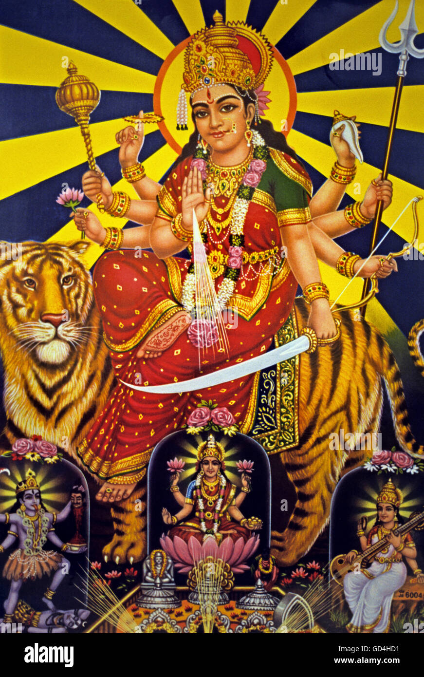 Poster of Durga Stock Photo - Alamy