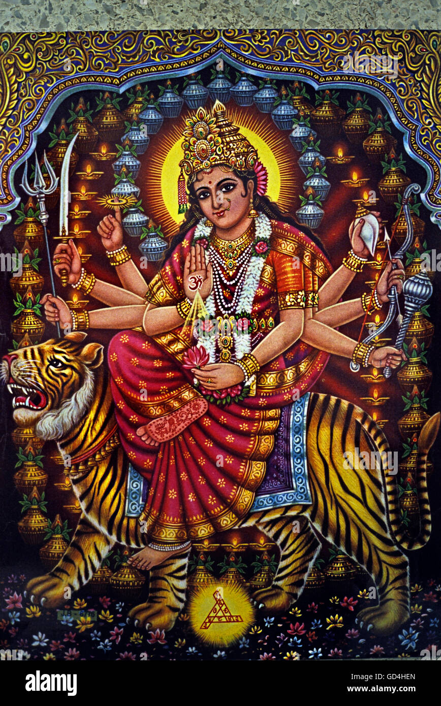Poster of Durga Stock Photo - Alamy