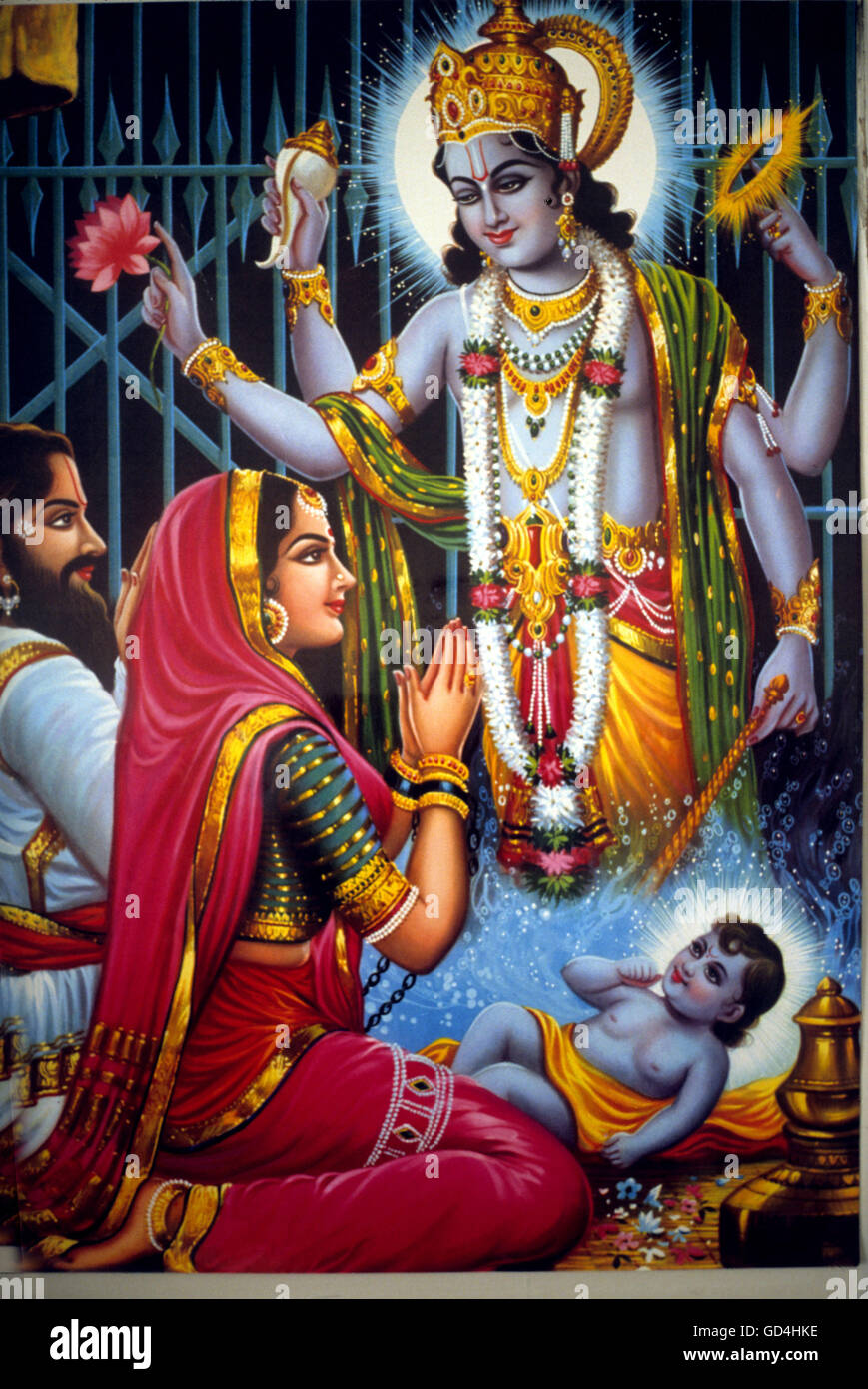 Poster of Vishnu Stock Photo - Alamy