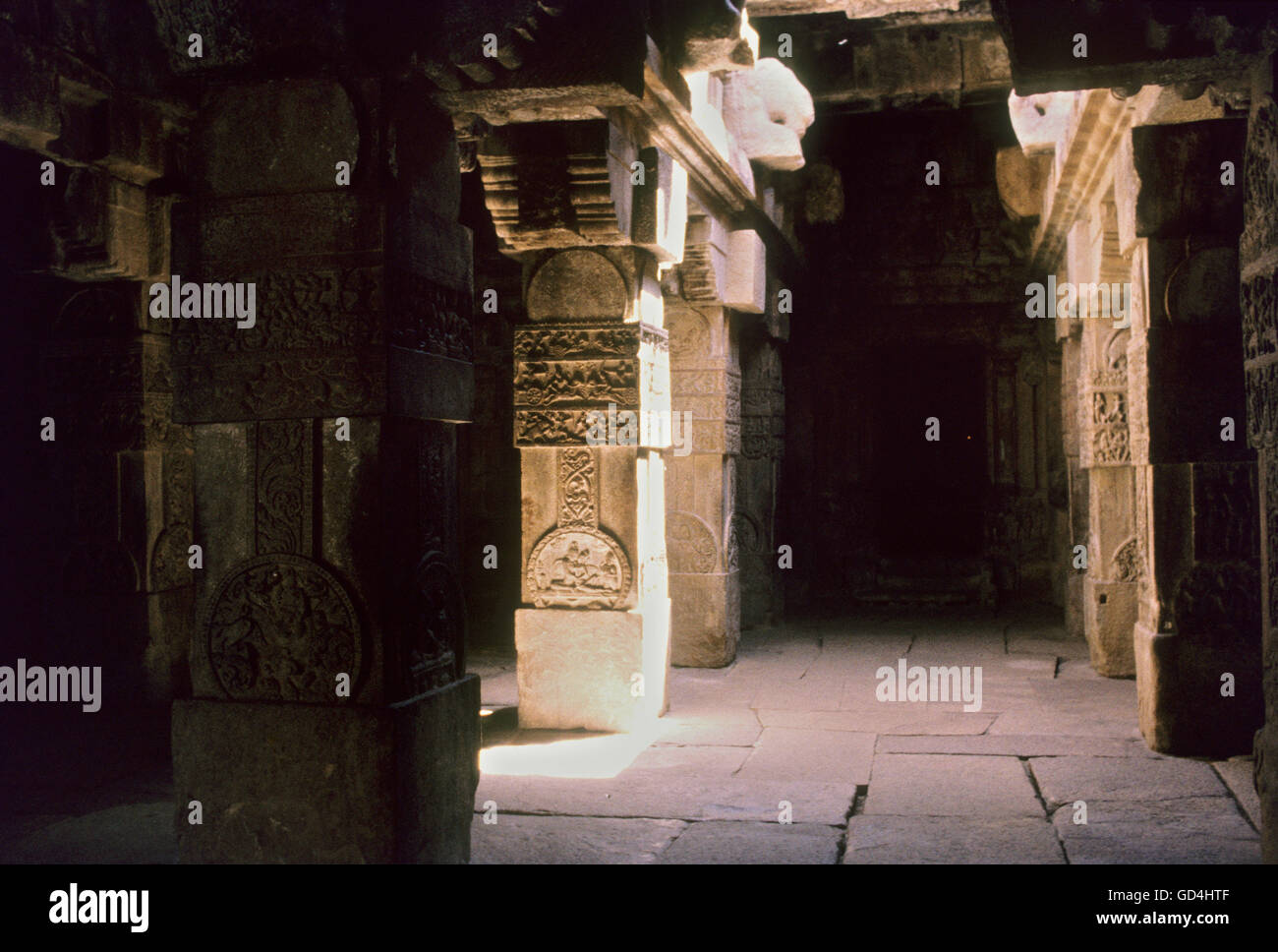 Detail of temple pillar Stock Photo - Alamy