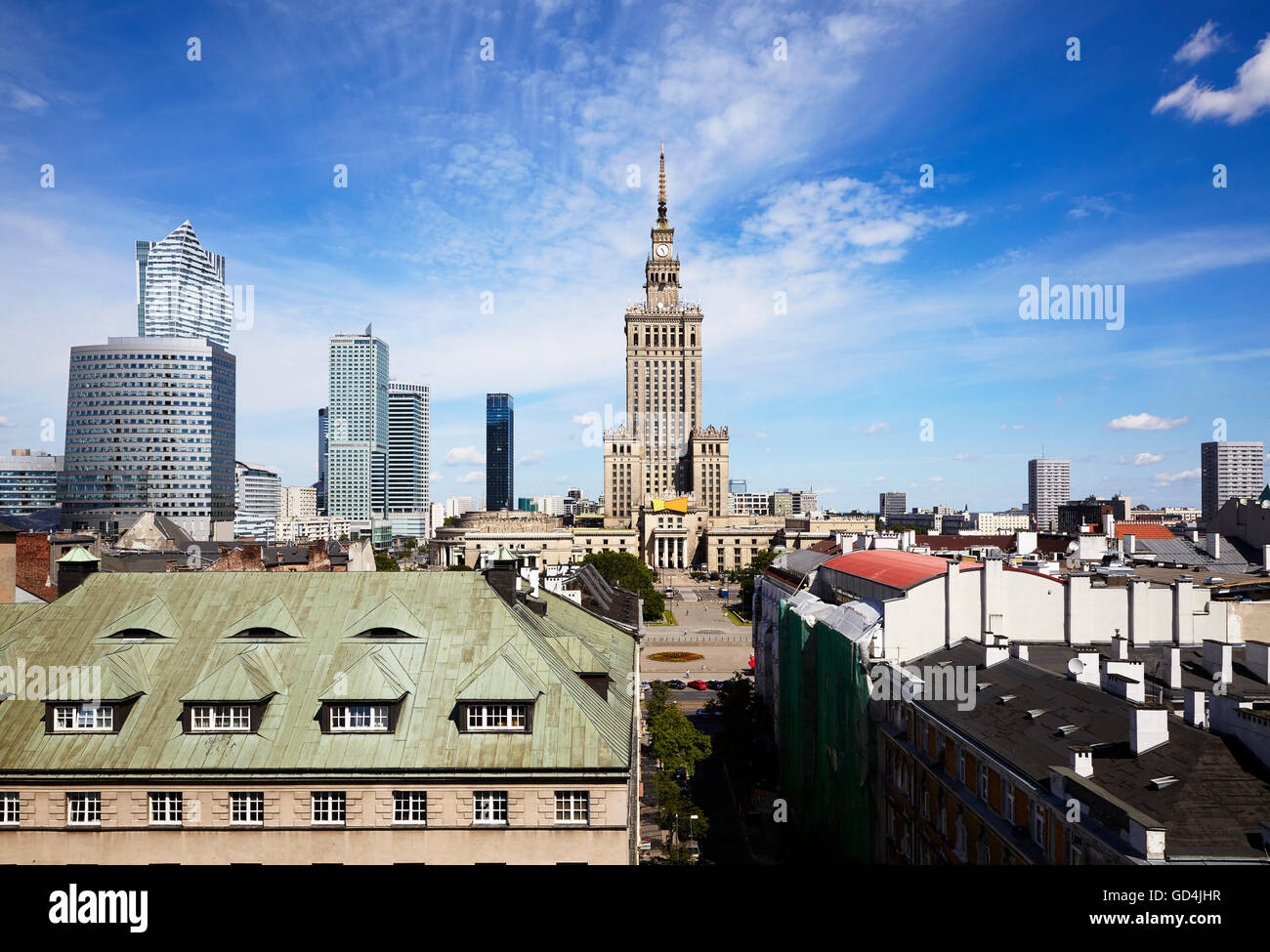 Warsaw city skyline on hi-res stock photography and images - Alamy