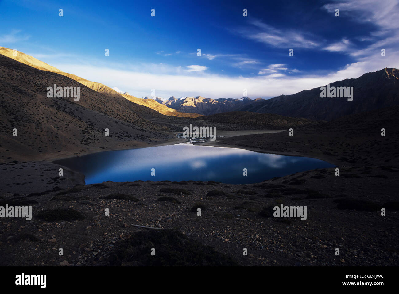 A lake at Spiti Stock Photo - Alamy