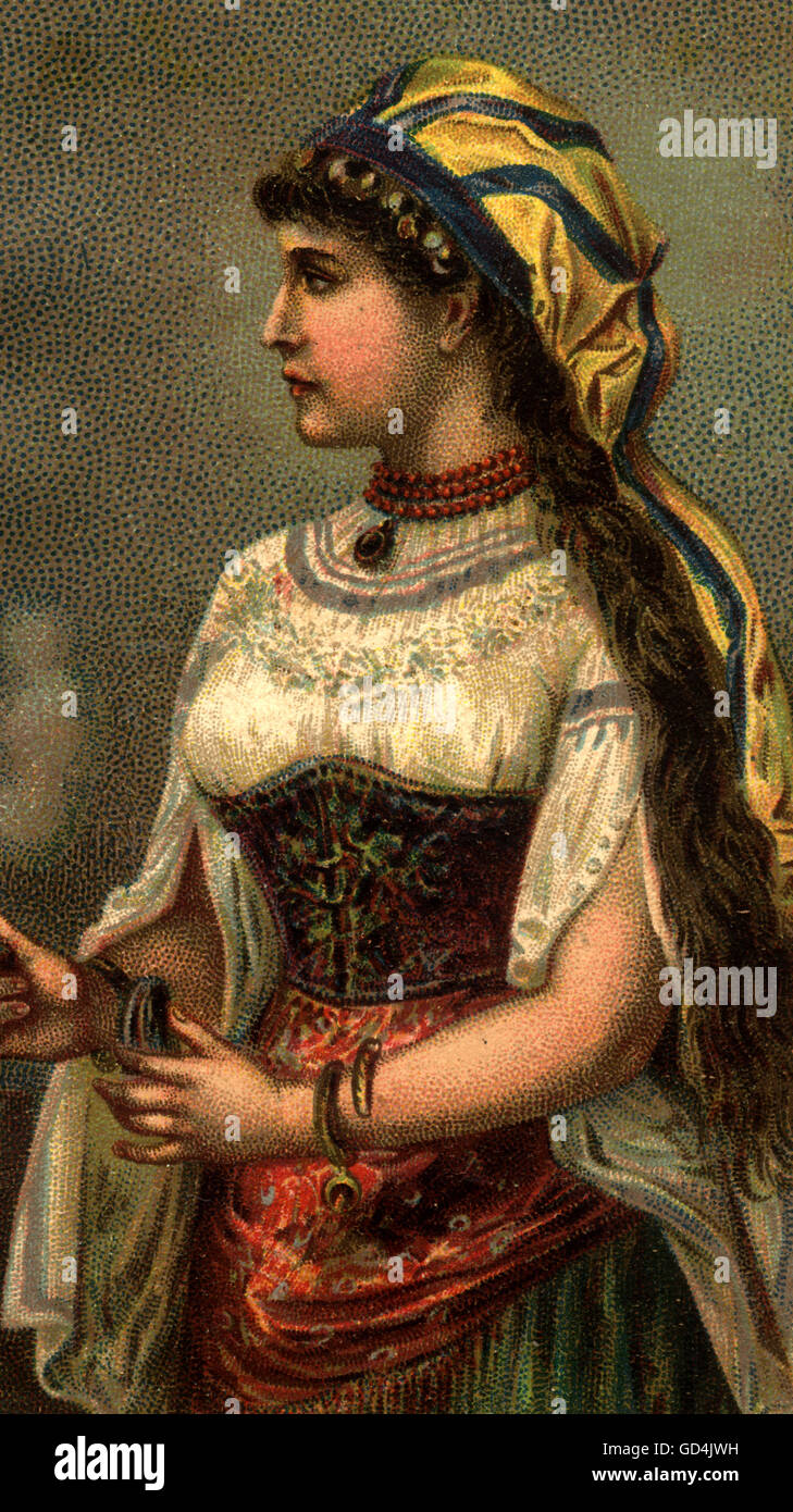 Dancing girl or notch girl Stock Photo - Alamy