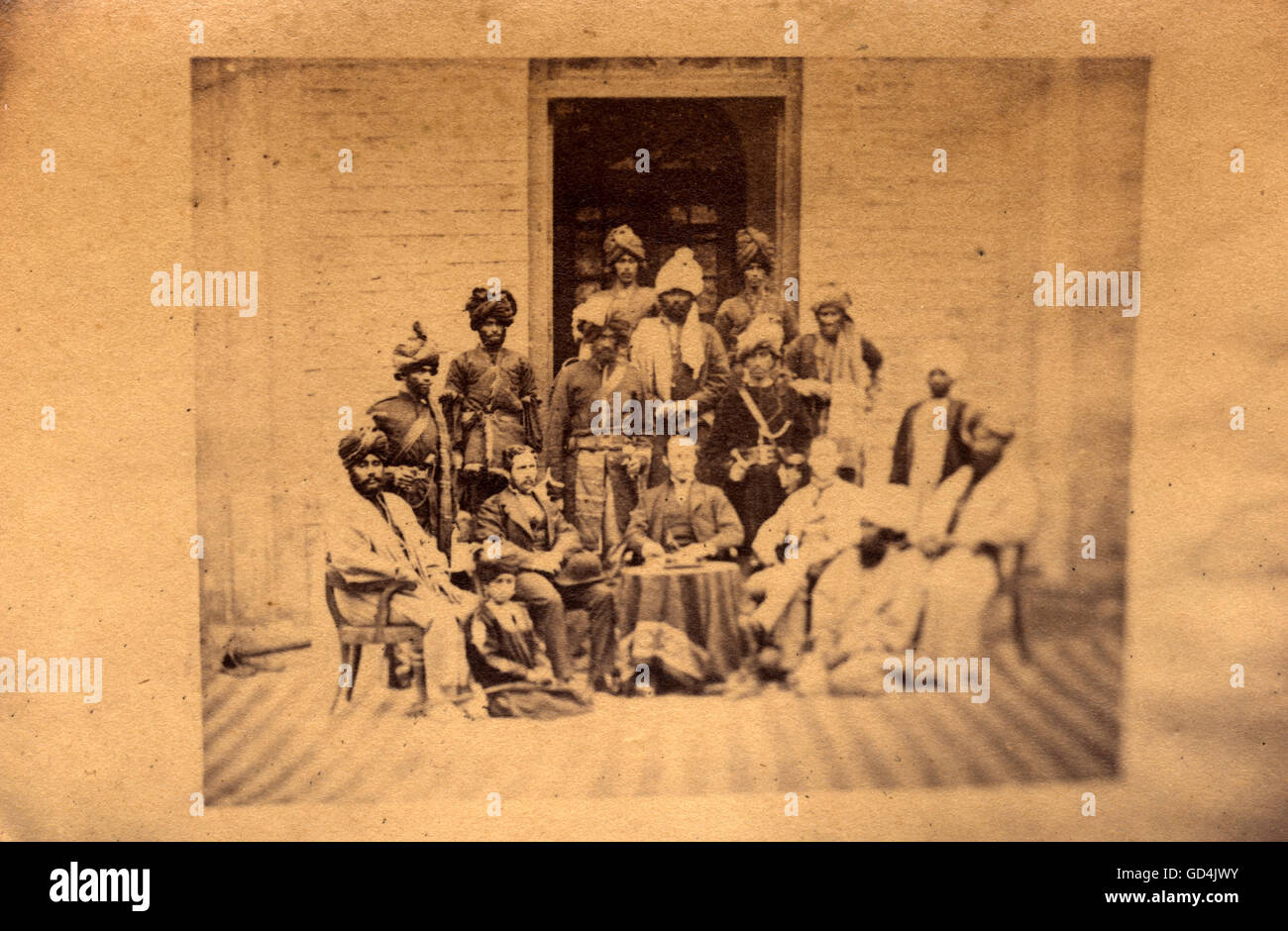Group of british and indian reformers Stock Photo - Alamy