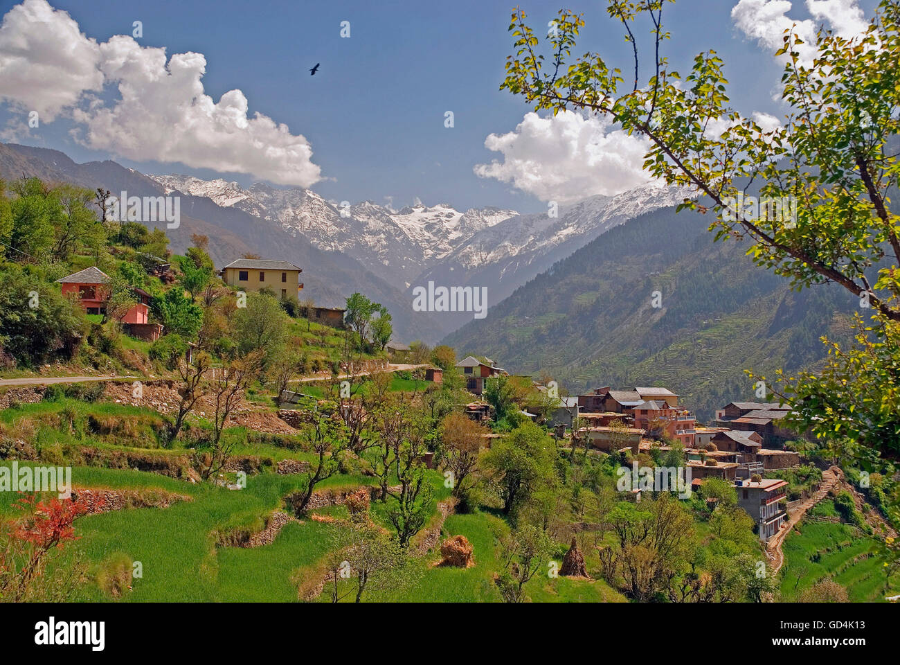 Village at Tissa Valley Stock Photo - Alamy