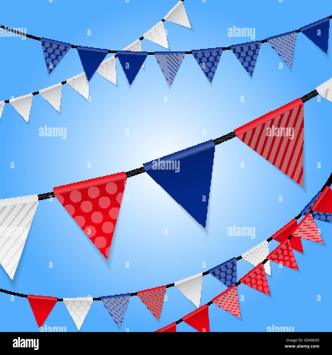 Party Background with Flags Vector Illustration Stock Vector Image ...