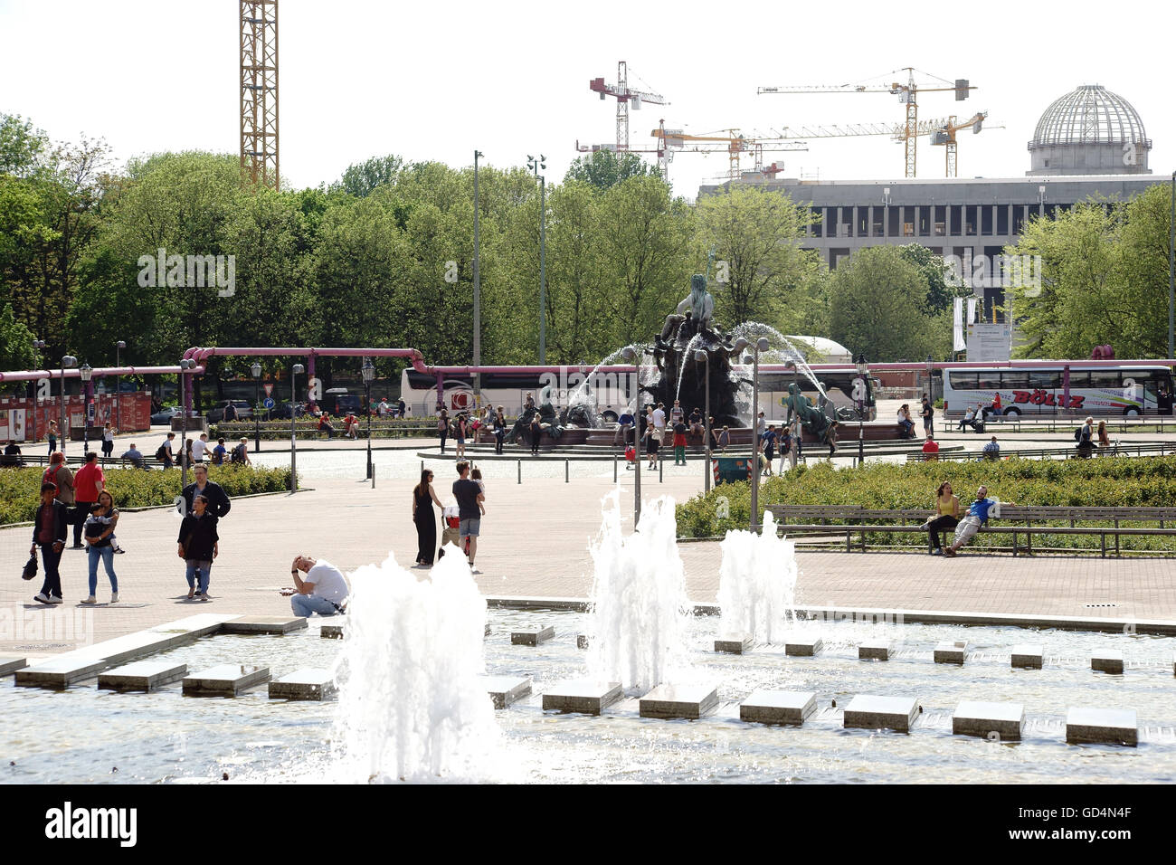Berlin Alexander Square Stock Photo - Alamy