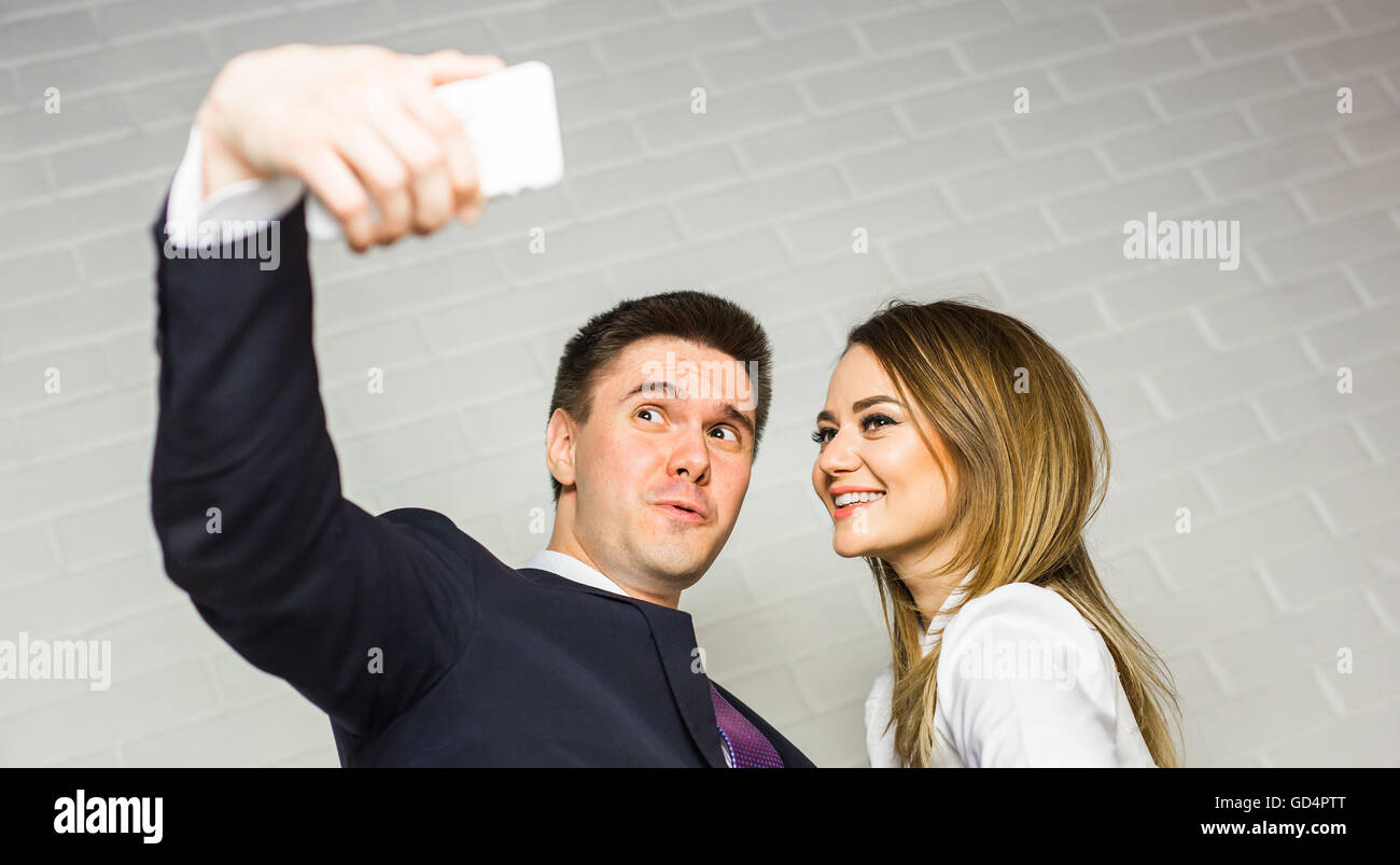 Office life - selfie Stock Photo - Alamy