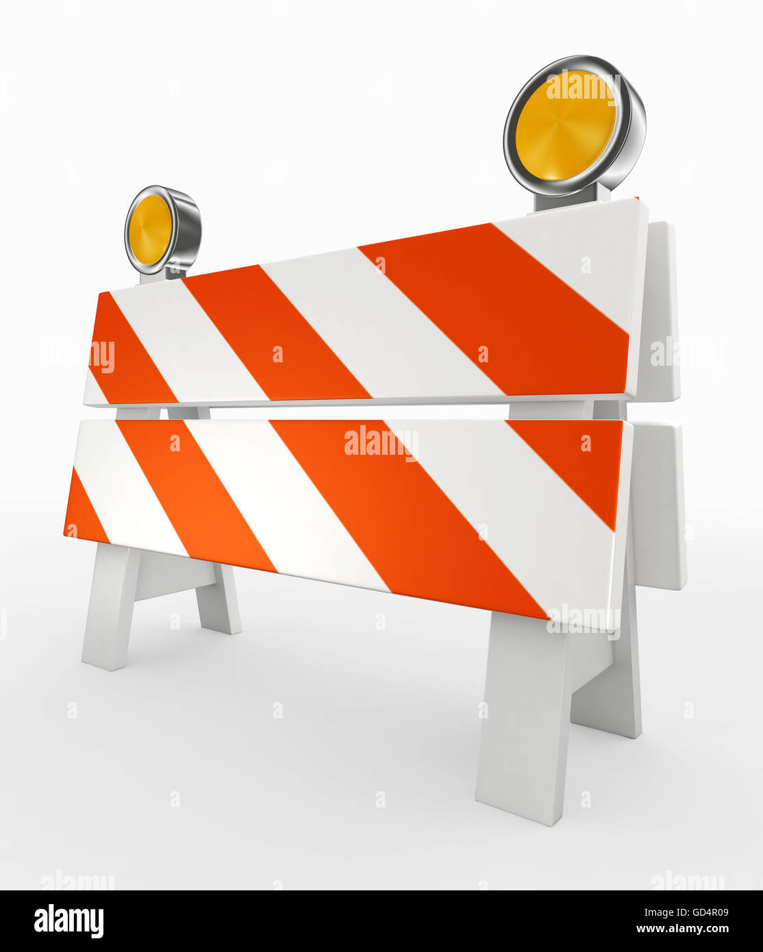 3D illustration of under construction concept with clipping path Stock ...