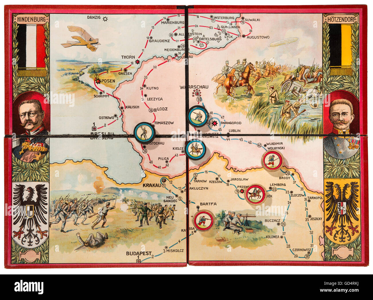 Map of wwi battlefields hi-res stock photography and images - Alamy