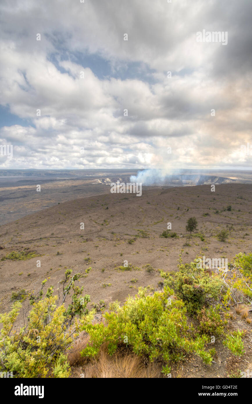 Aerial view of a volcano crater hi-res stock photography and images - Alamy