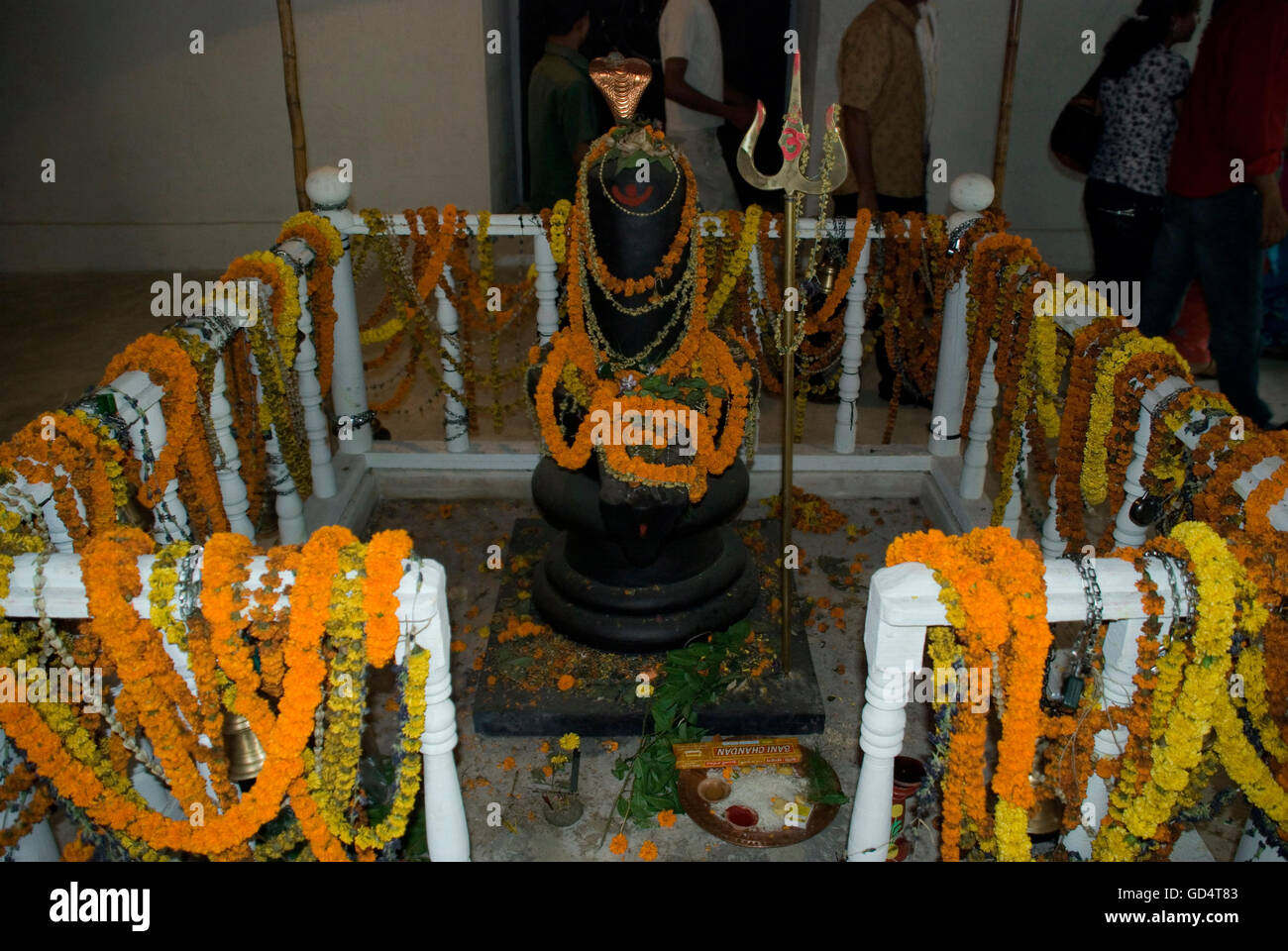 Shivling inside a temple Stock Photo - Alamy
