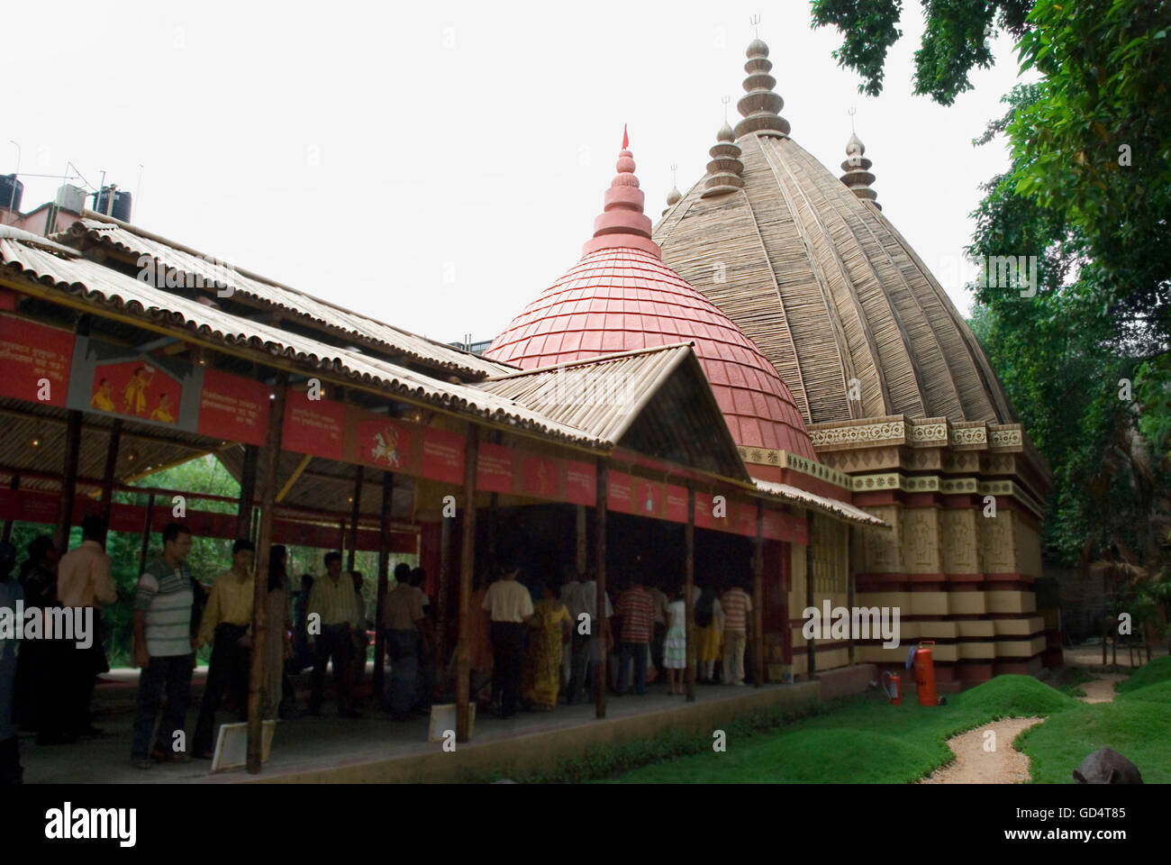 A pandal similar to Kamakhya Temple Stock Photo - Alamy