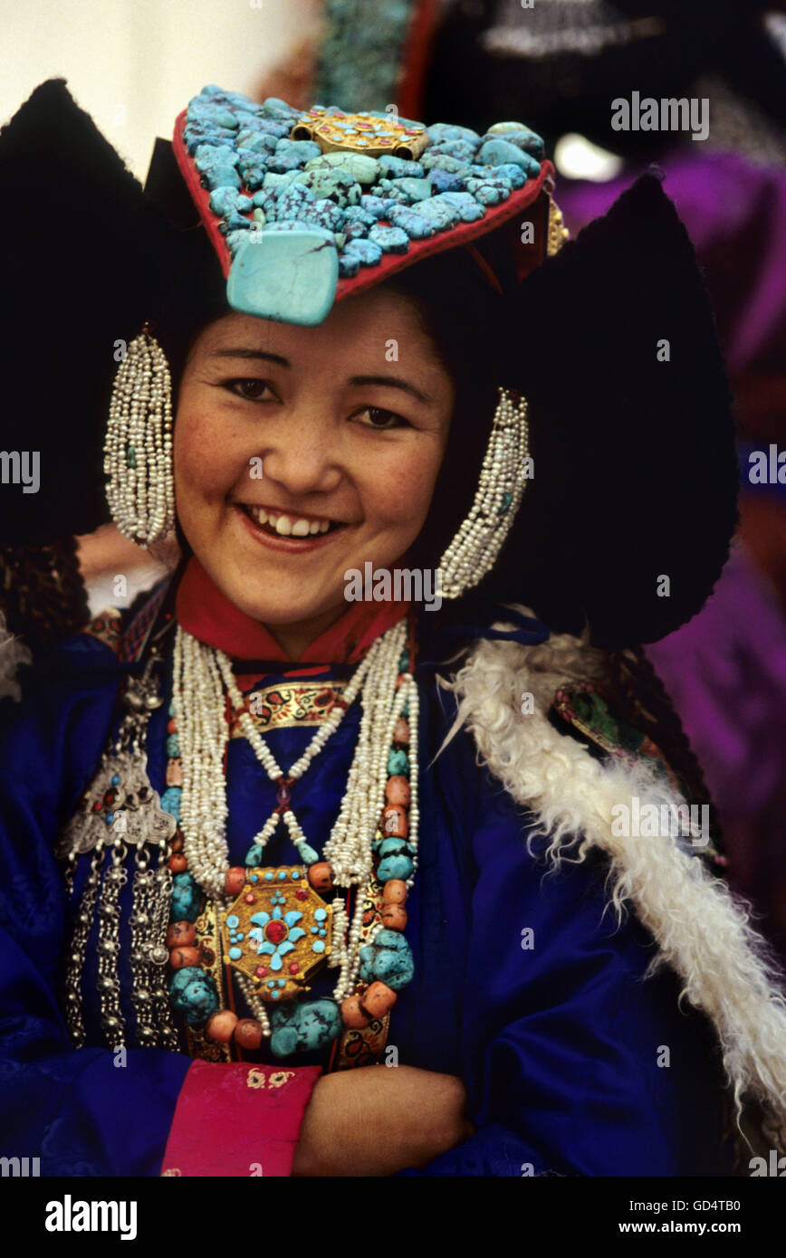 Girl in a traditional dress Stock Photo - Alamy