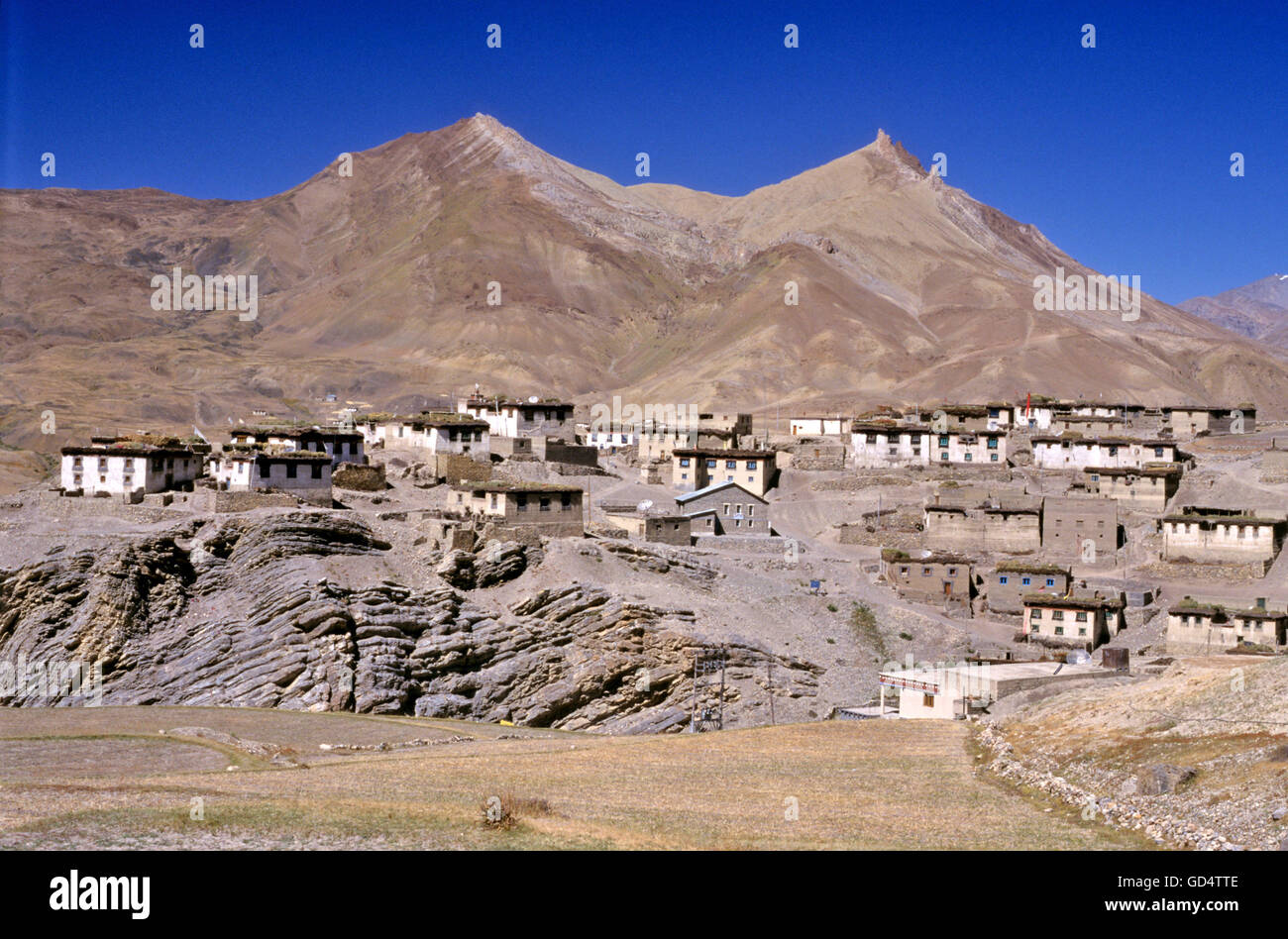 Kibber Village Stock Photos & Kibber Village Stock Images - Alamy