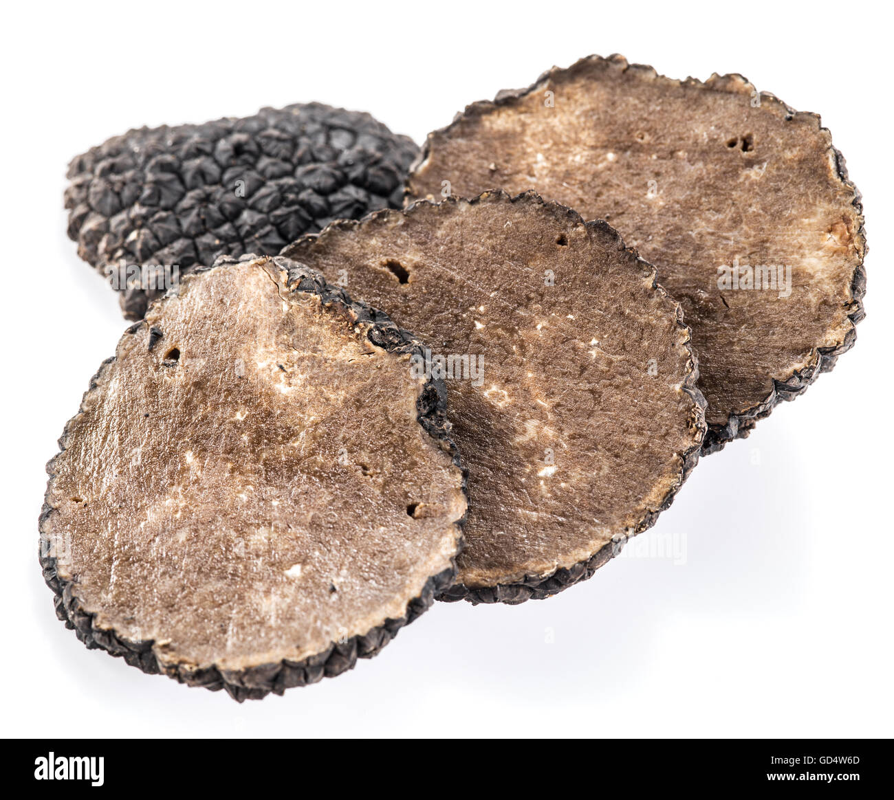 Truffle mushroom slices Cut Out Stock Images & Pictures - Alamy