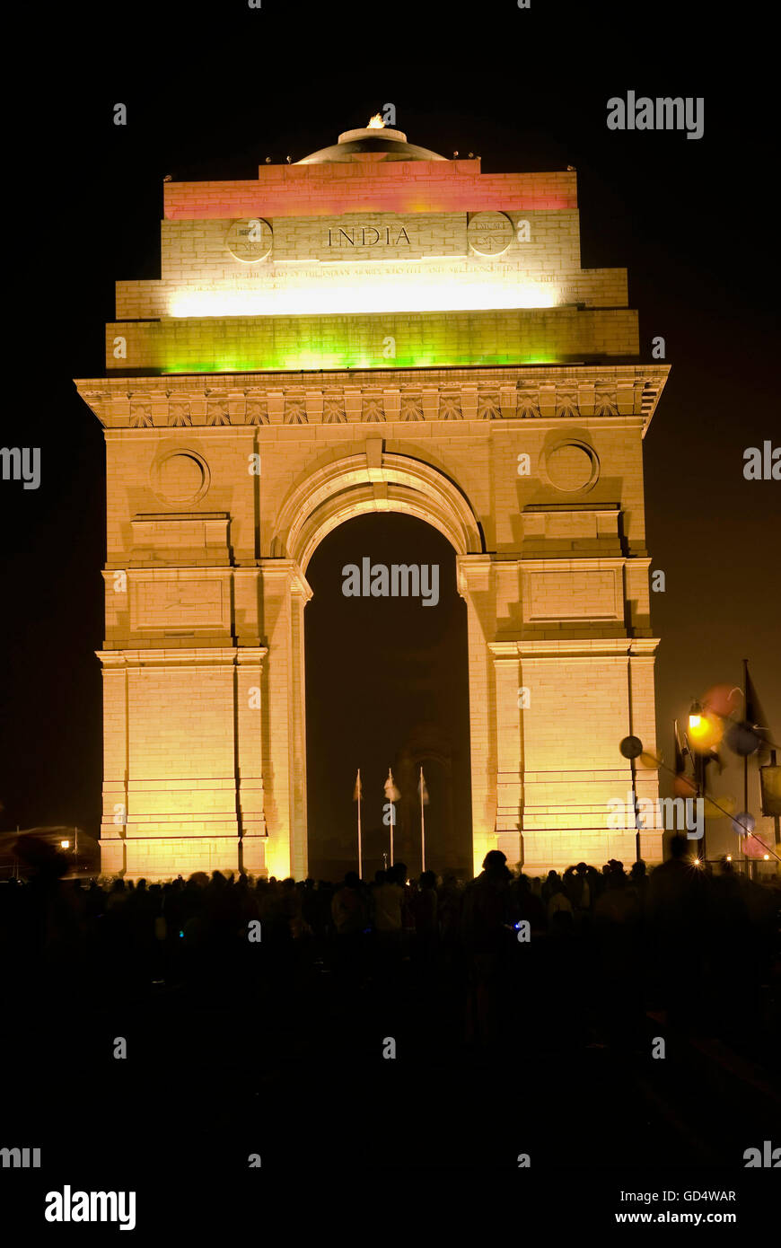 India gate lights night new hi-res stock photography and images - Alamy