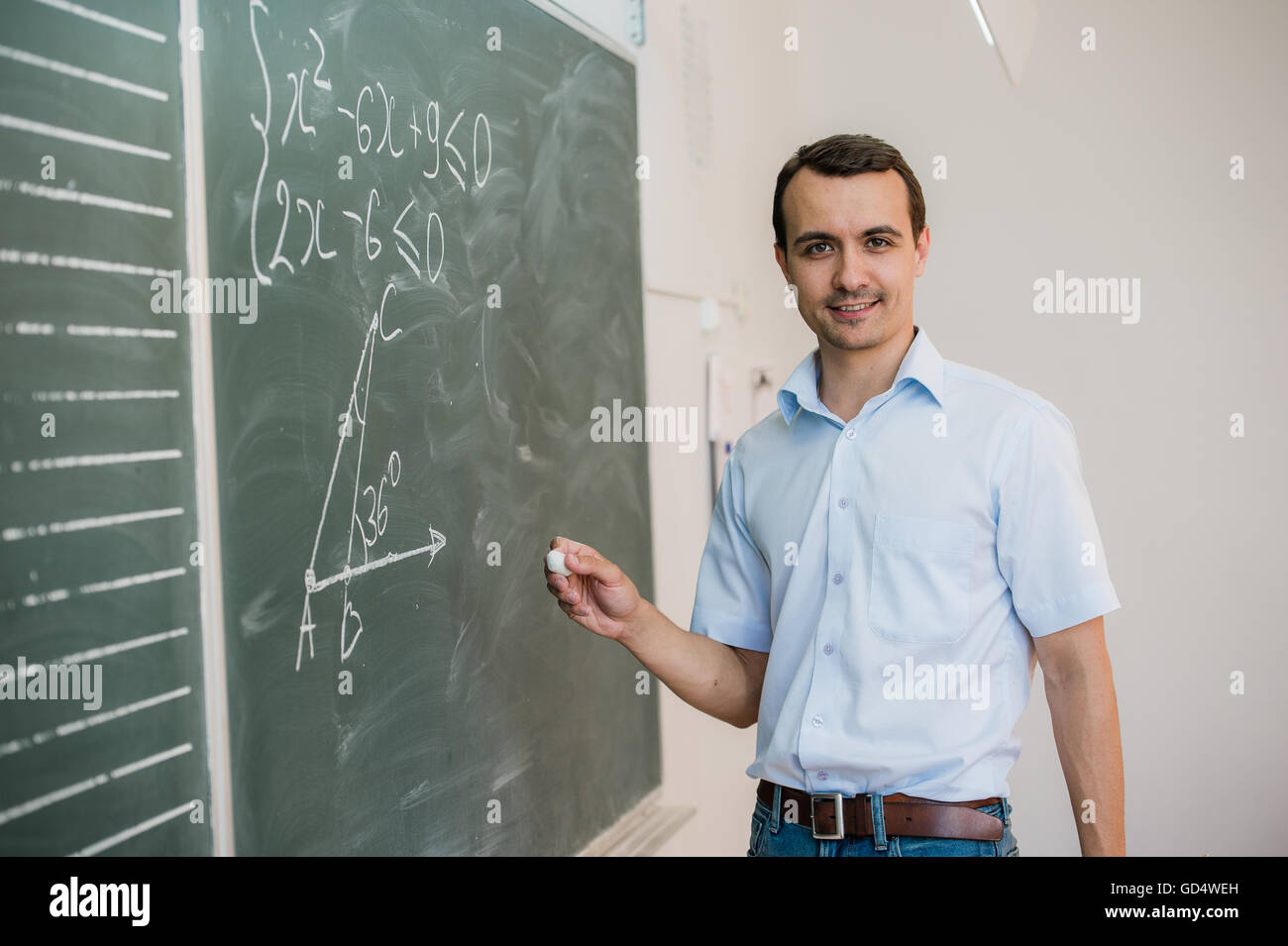 Man board equation hi-res stock photography and images - Alamy