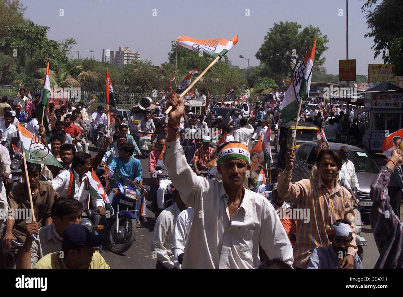 Congress workers rally Stock Photo - Alamy