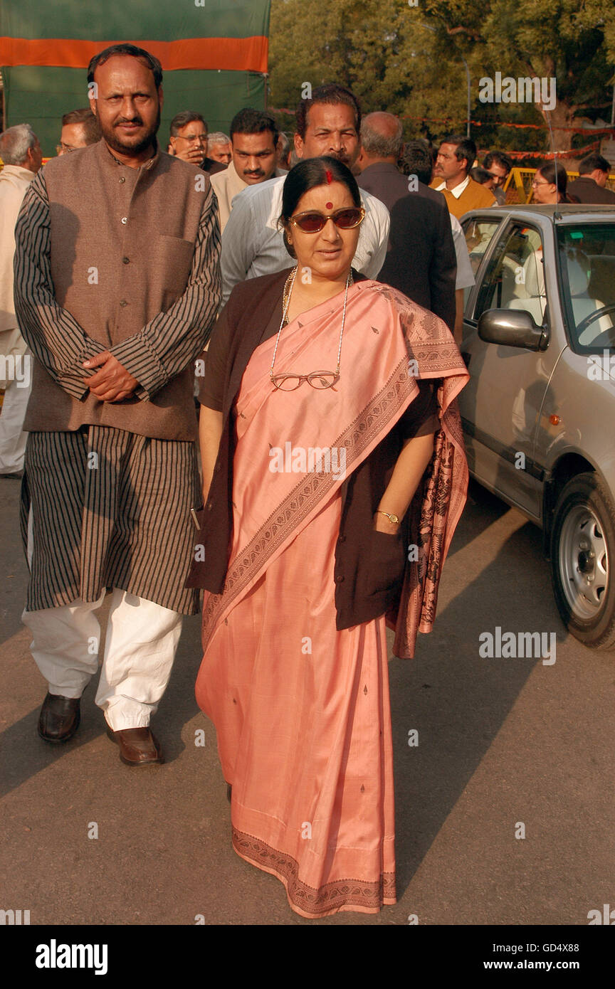 Shushma swaraj hi-res stock photography and images - Alamy