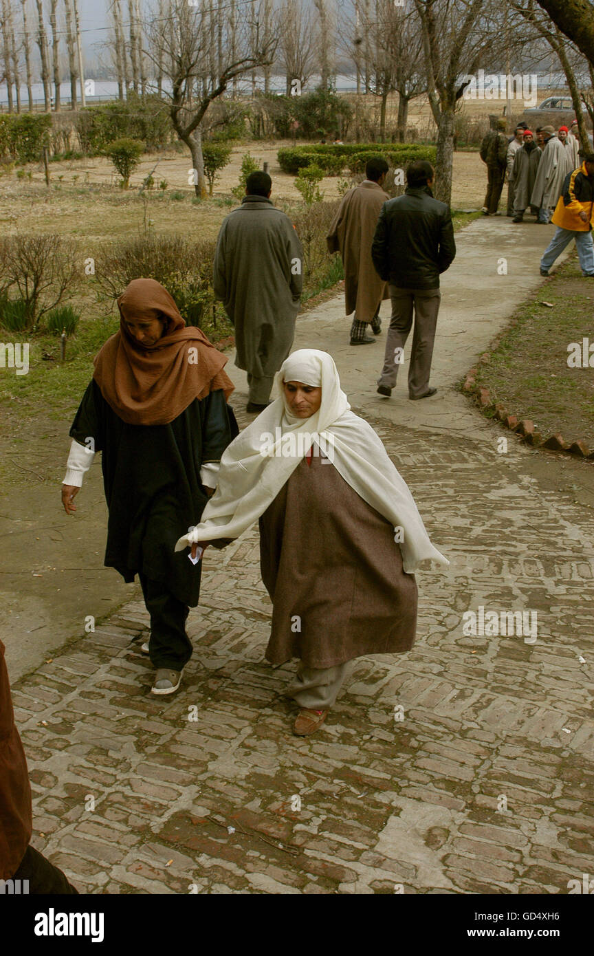 Women outside polling booth Stock Photo - Alamy