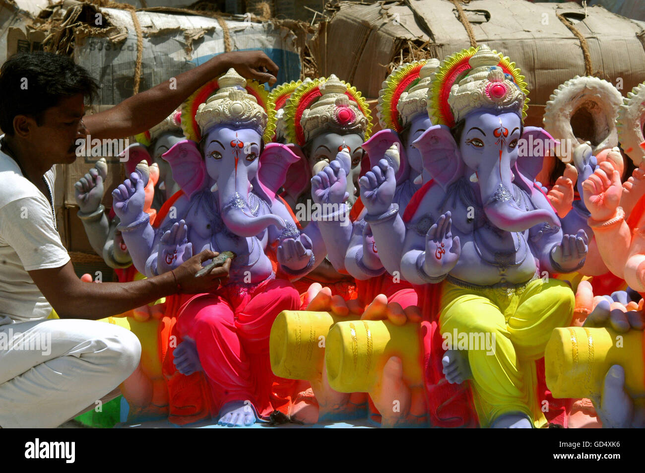 Lord Ganesha's statue Stock Photo - Alamy