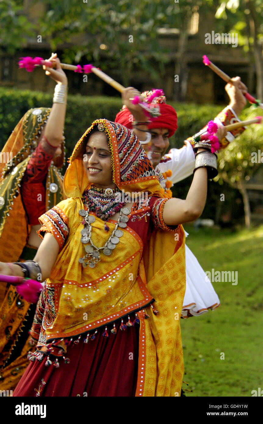 Garba Navratri Festival Stock Photo - Alamy