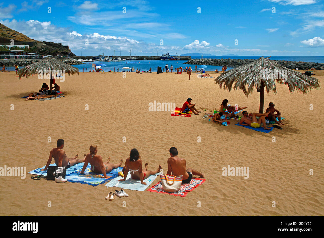 Beach of Machico, Island of Madeira, Portugal Stock Photo - Alamy