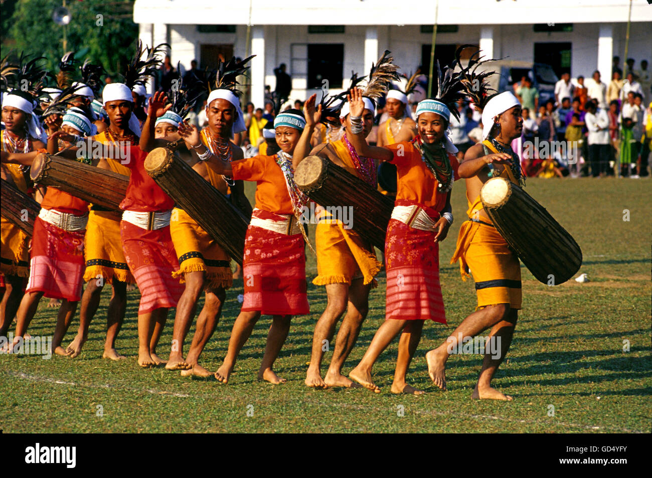 Meghalaya tribal dancers hi-res stock photography and images - Alamy