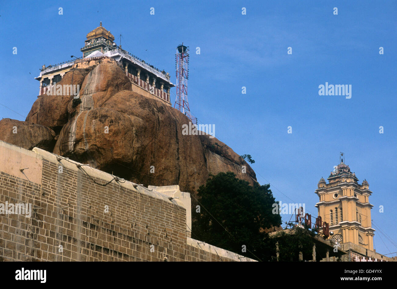 Rock Fort Temple , Trichy Stock Photo - Alamy