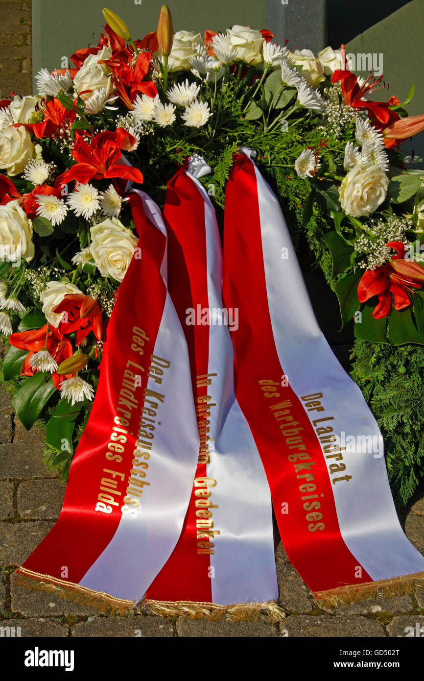 Point Alpha Memorial, wreath laying of the administrative heads of the ...
