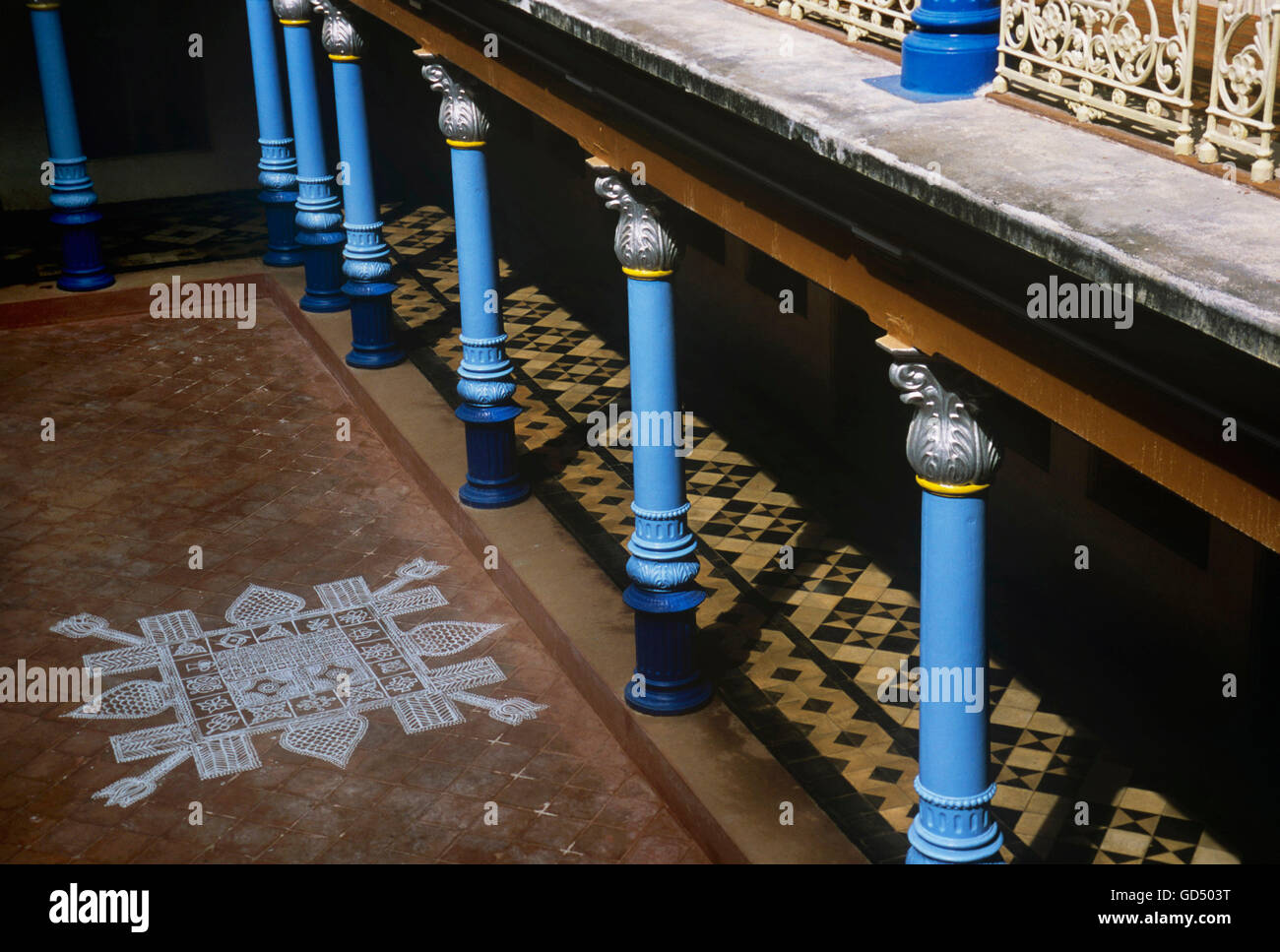 Chettinad Mansion , Tamil Nadu Stock Photo - Alamy