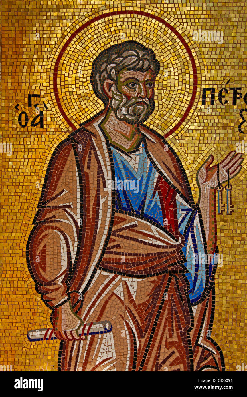 Saint peter mosaic hi-res stock photography and images - Alamy