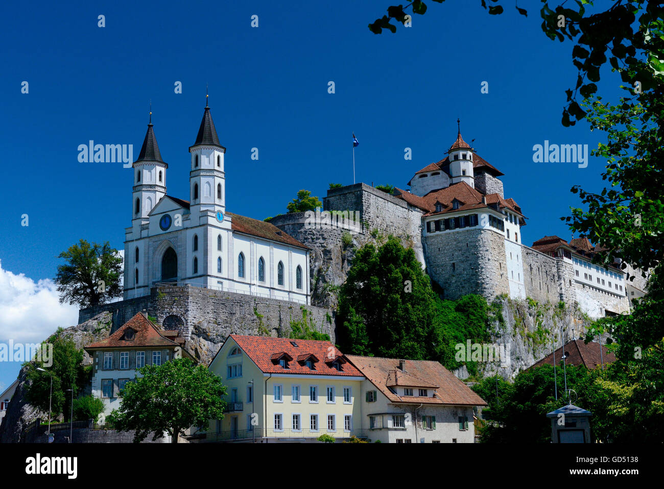 Festung aarburg mit kirche hi-res stock photography and images - Alamy
