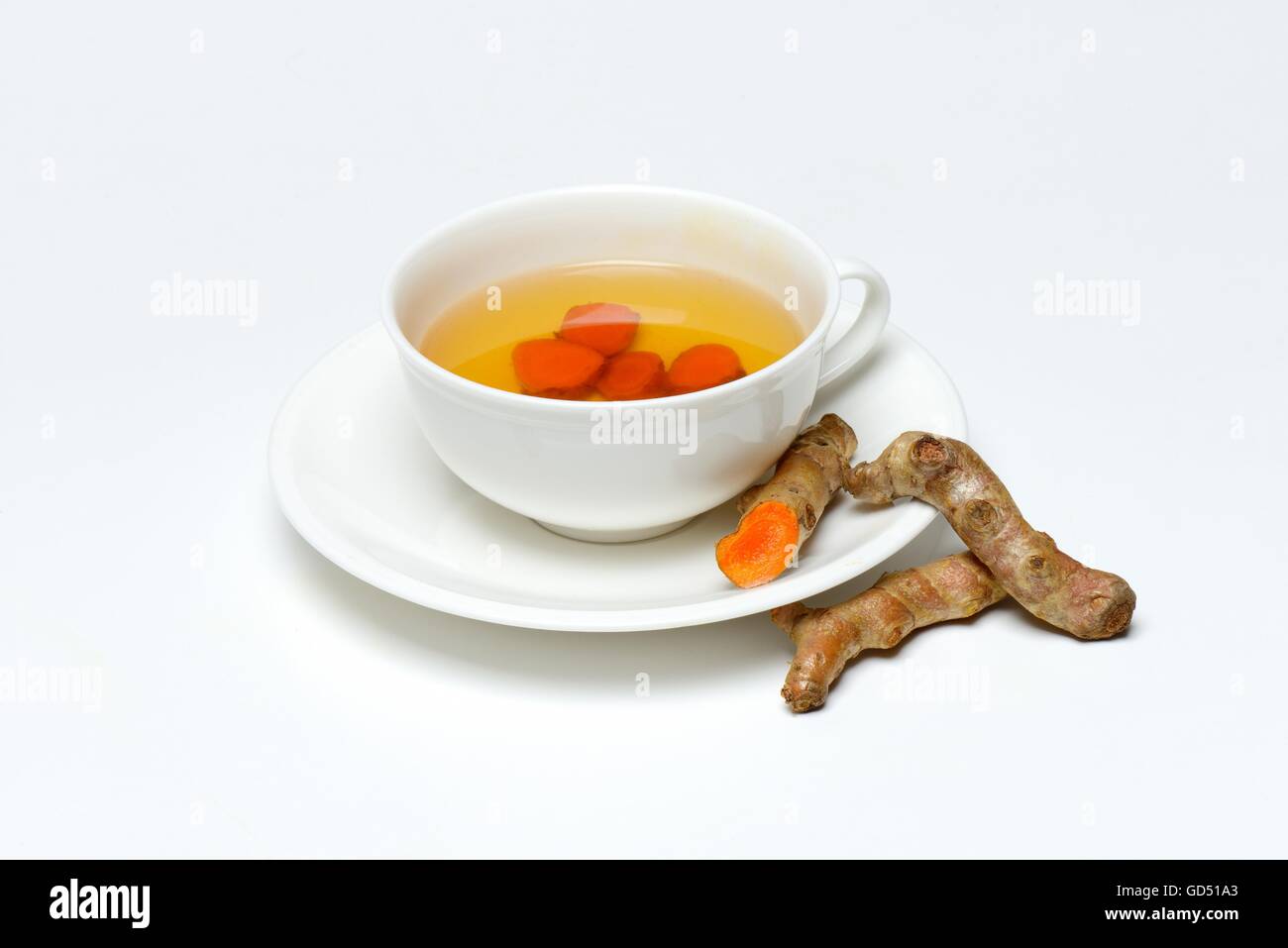 Turmeric tea, Turmeric root, Curcuma longa Stock Photo - Alamy