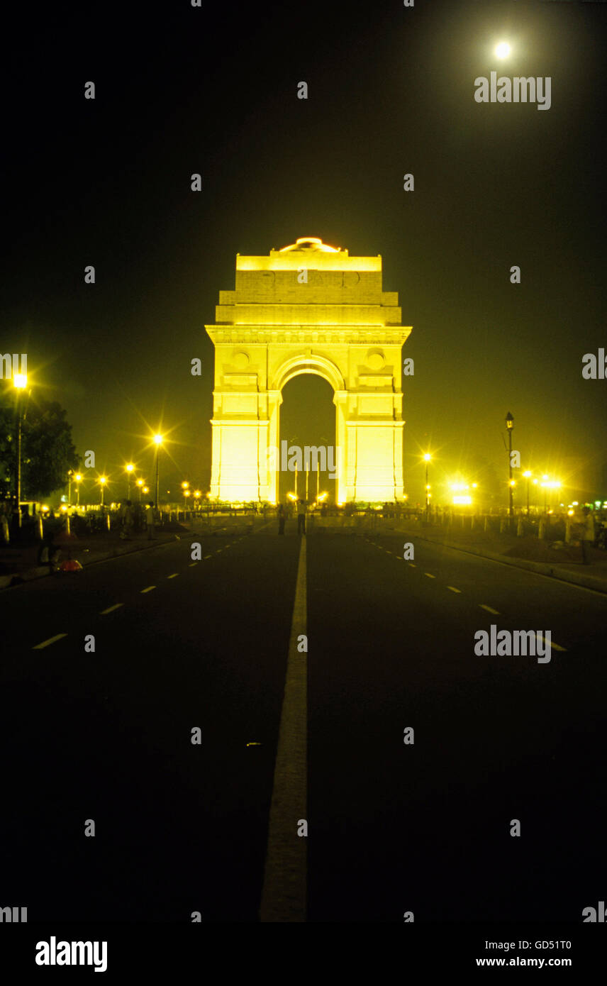 India gate lights night new hi-res stock photography and images - Alamy