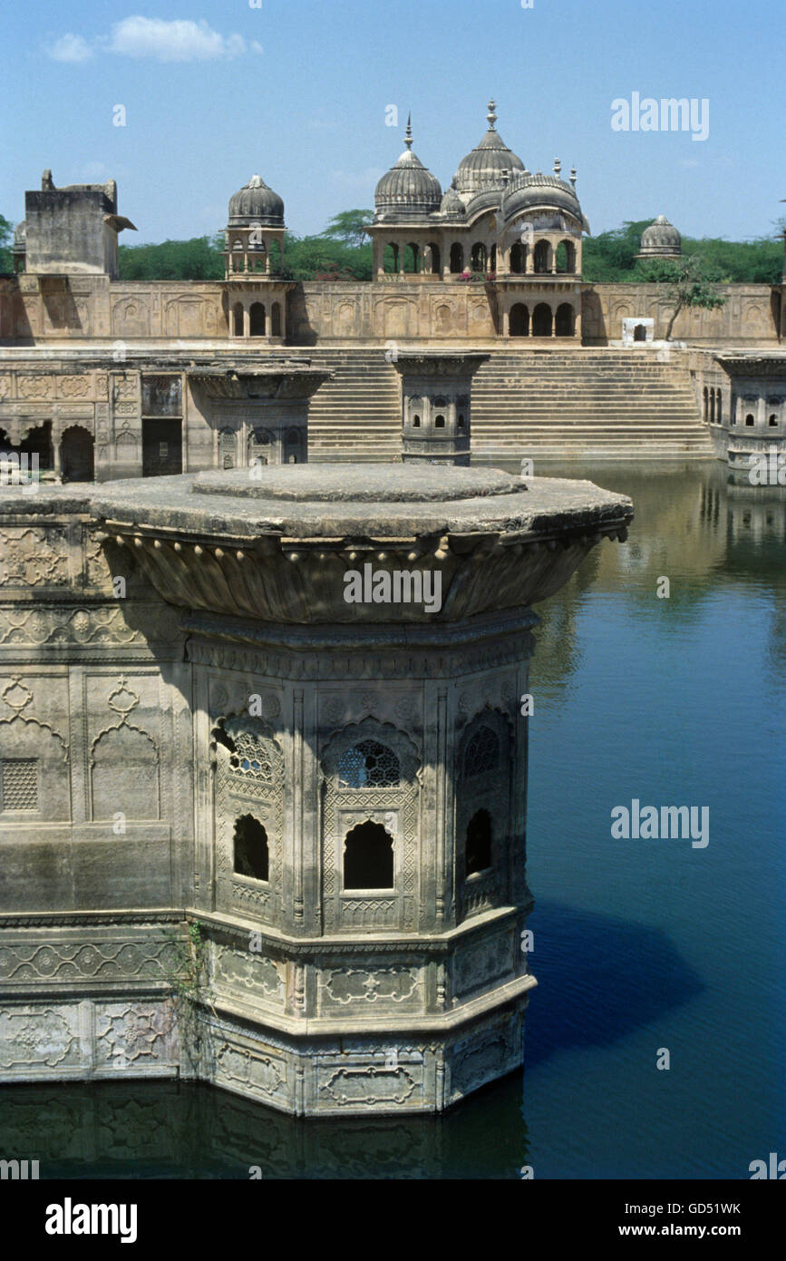A ghat in Vrindavan Stock Photo - Alamy
