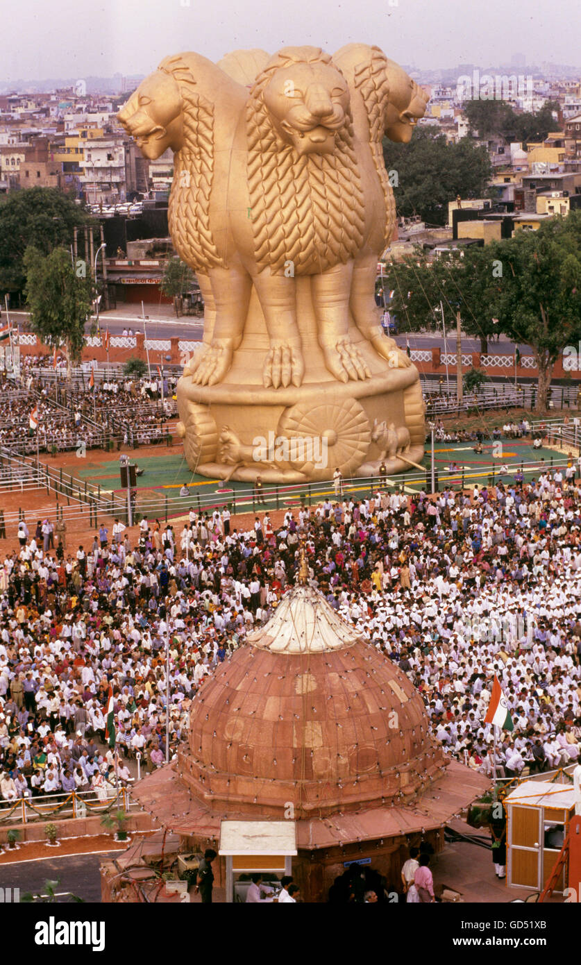 Aerial view of Republic Day parade Stock Photo - Alamy