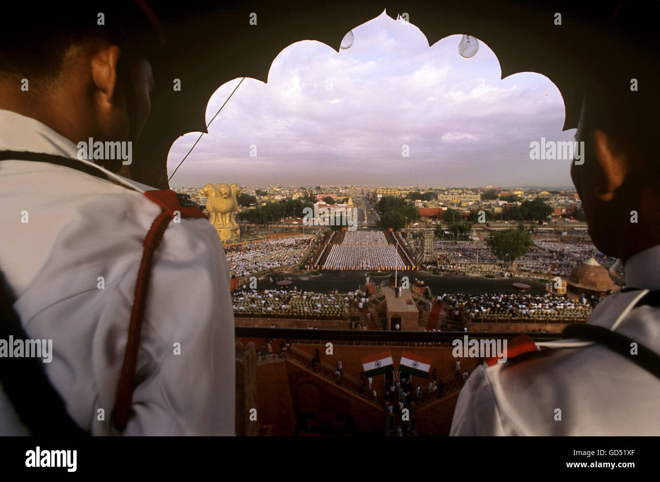 Aerial view of Republic Day parade Stock Photo - Alamy