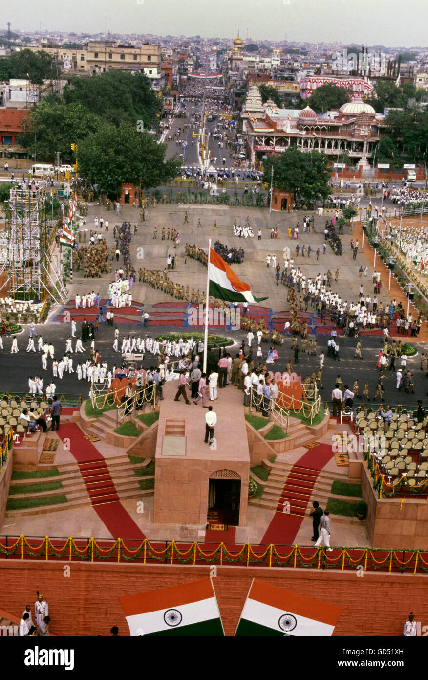 Aerial view of Republic Day parade Stock Photo - Alamy