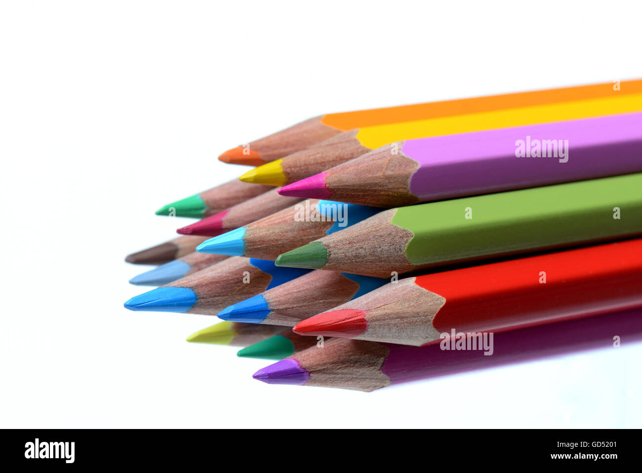 Farbstift, Bunstift, Buntstifte Stock Photo - Alamy