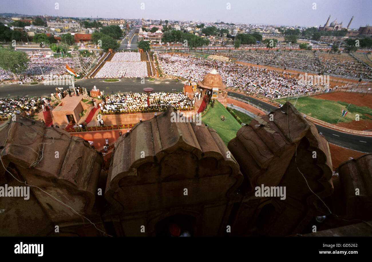 Aerial view of Republic Day parade Stock Photo - Alamy