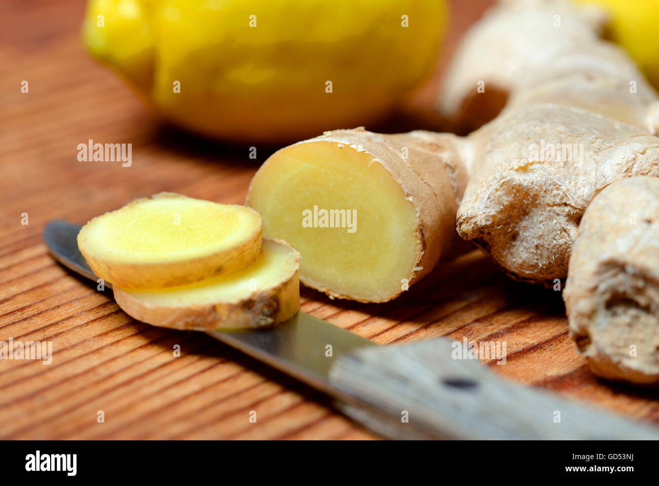 angeschnittene Ingwerwurzel / (Zingiber officinale Stock Photo - Alamy