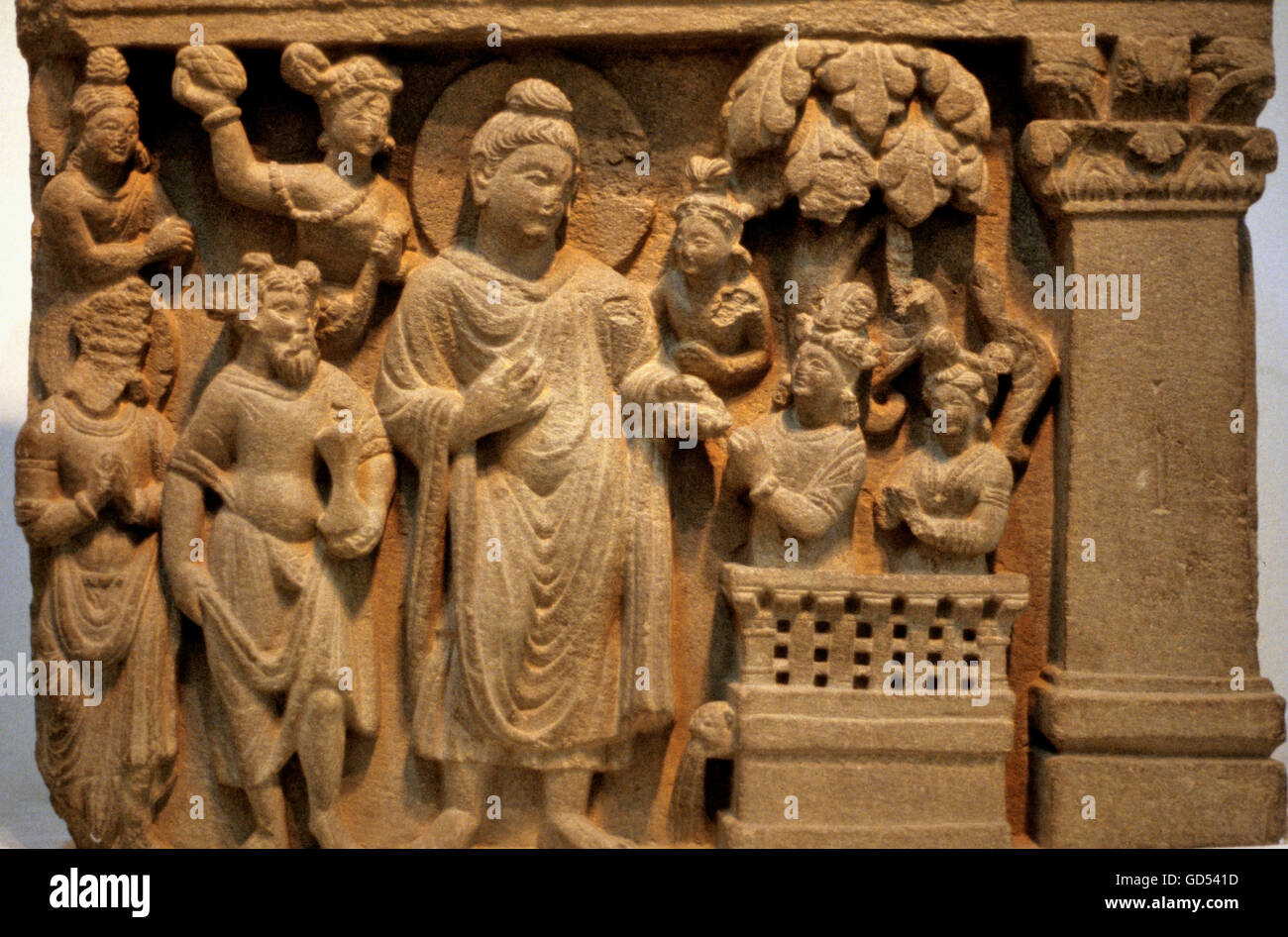 Buddha with Naga Kalika Stock Photo - Alamy